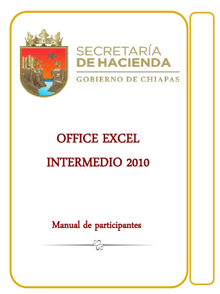 Manual Office Excel Intermedio 2010 | PDF | Microsoft Excel | Hoja de cálculo