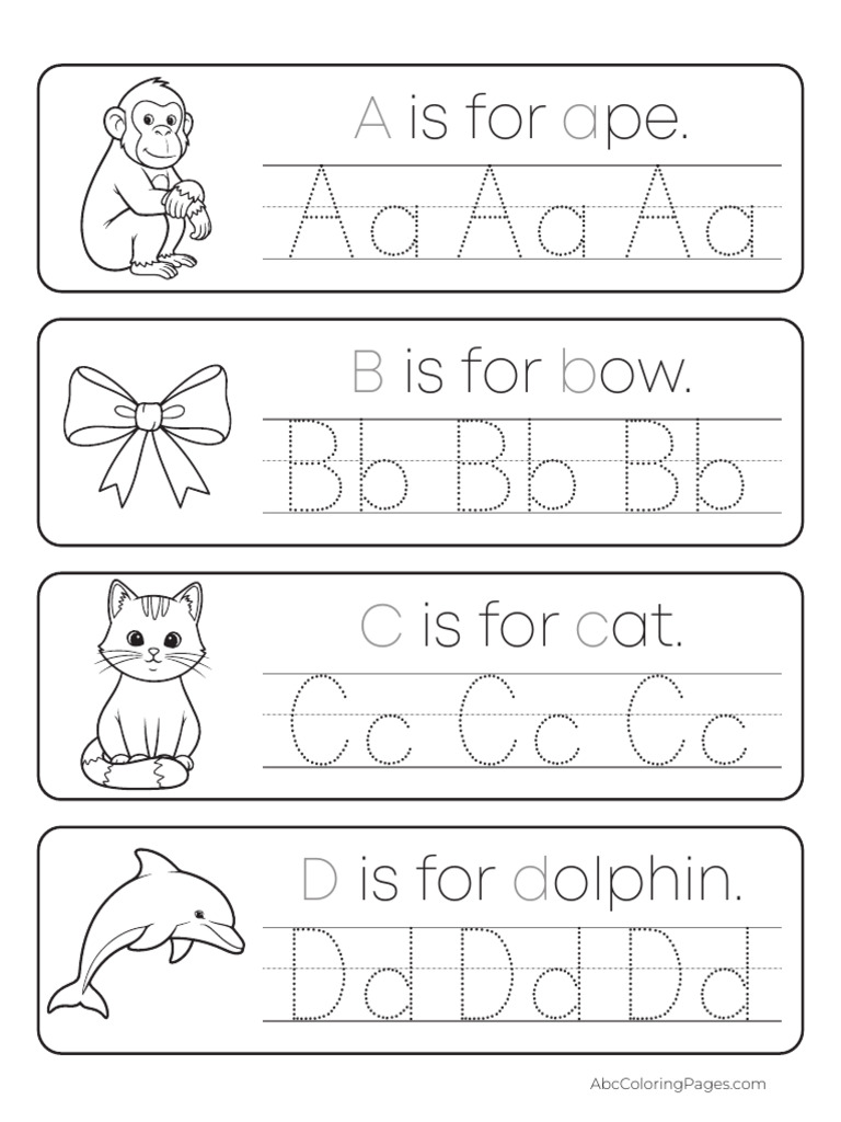 Alphabet Tracing Worksheets | PDF