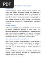 Sample Aadhaar Sanjay | PDF