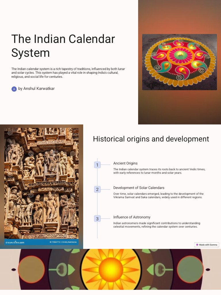 Indian Calendar: Solar and Lunar Basis | PDF | Calendar | Festival