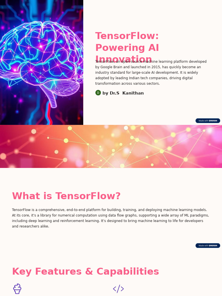 TensorFlow Powering AI Innovation | PDF | Artificial Intelligence ...