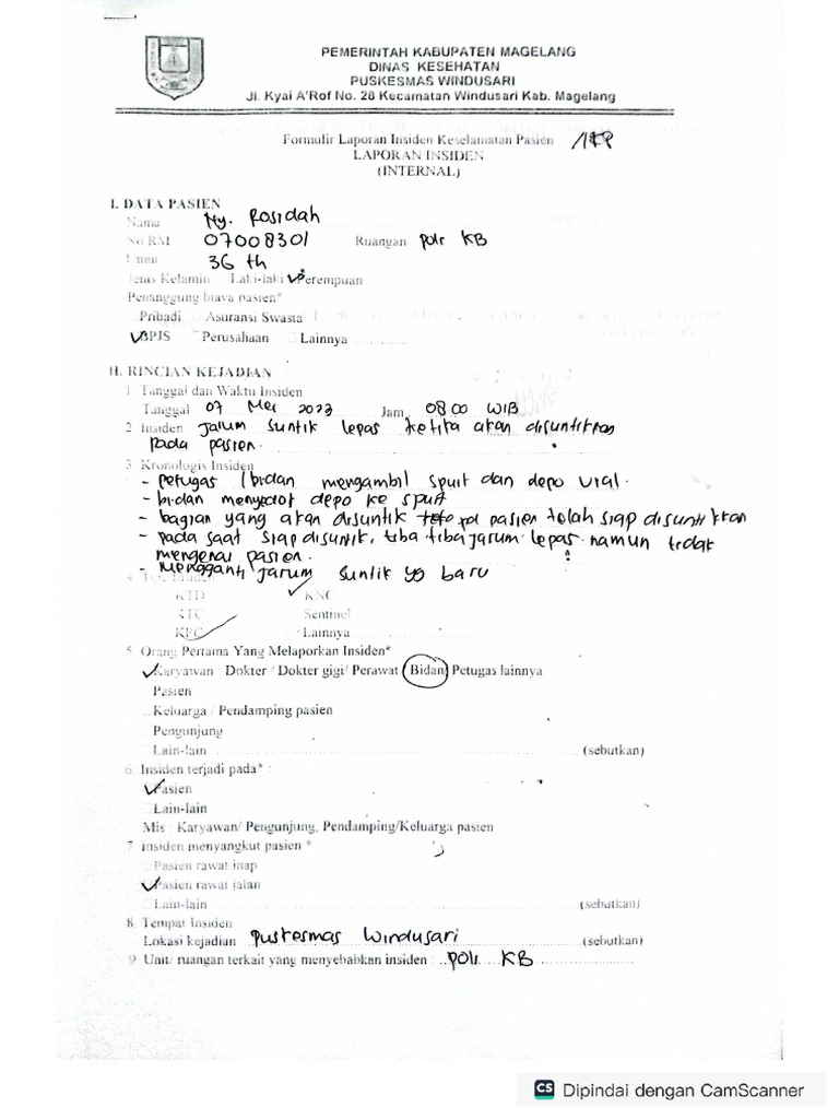 Formulir IKP Dan Investigasi | PDF