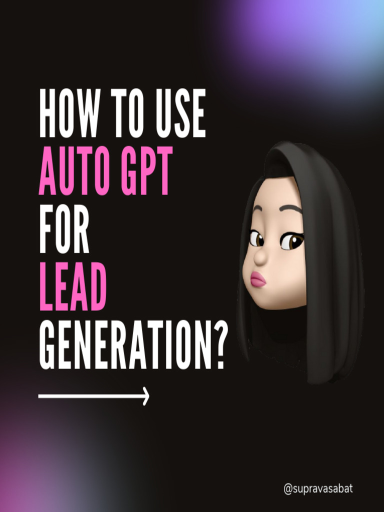 Generate Leads Through AutoGPT | PDF