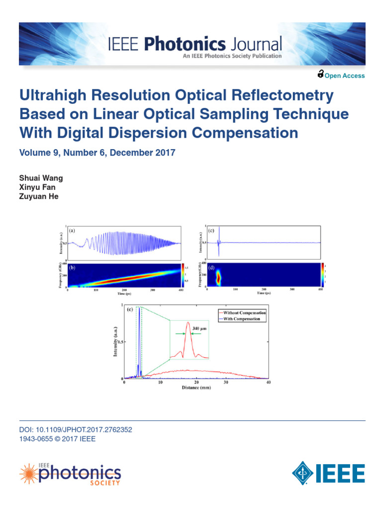 Ultrahigh Resolution Optical Reflectometry Based On Linear Optical ...