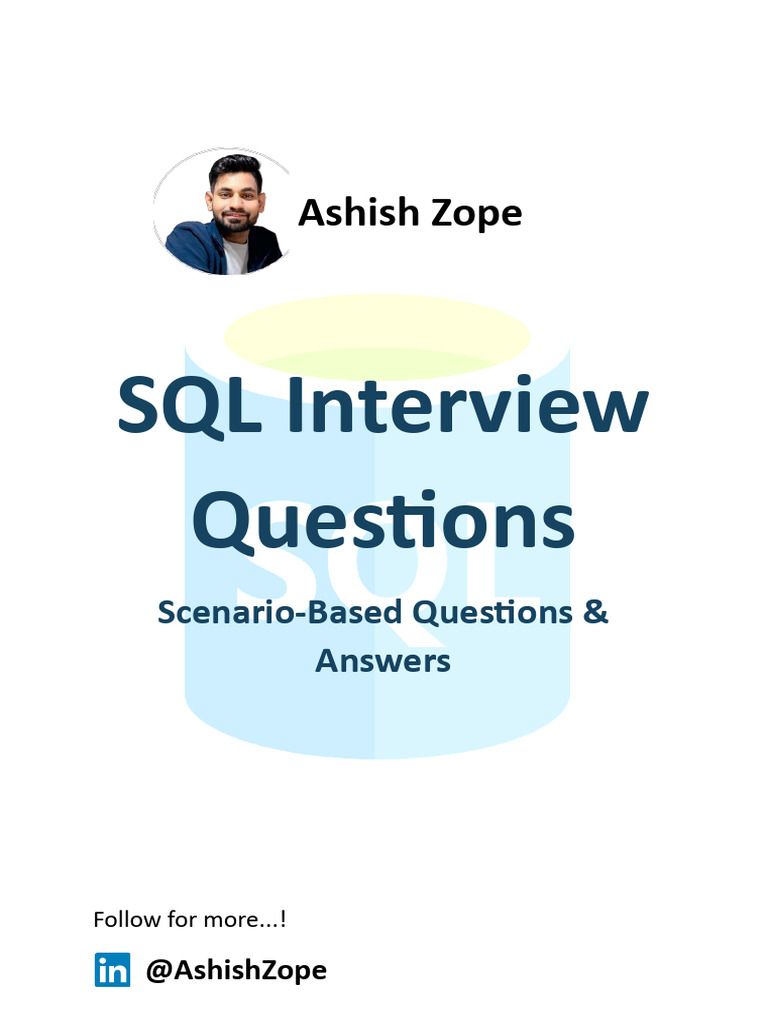 Scenario-Based Questions & Answers | PDF | Database Index | Table ...