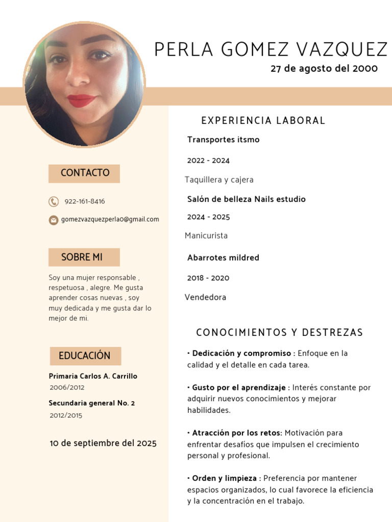Curriculum CV Resume Academico Minimalista Profesional Simple Blanco ...