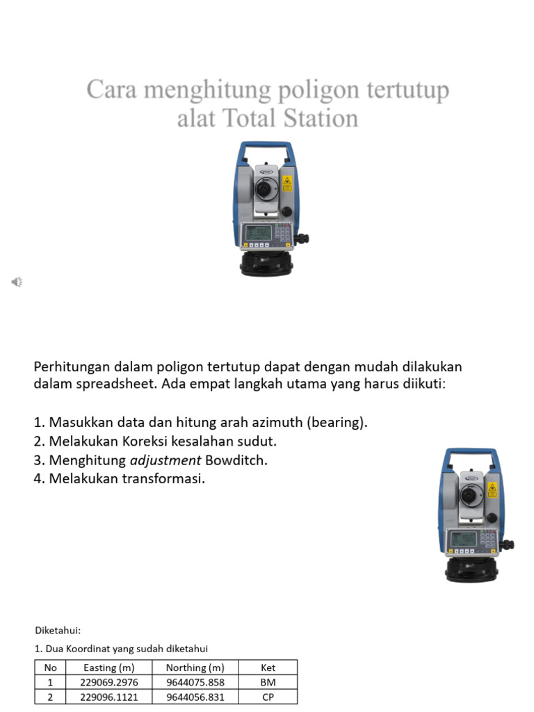 Panduan Perhitungan Poligon Tertutup | PDF