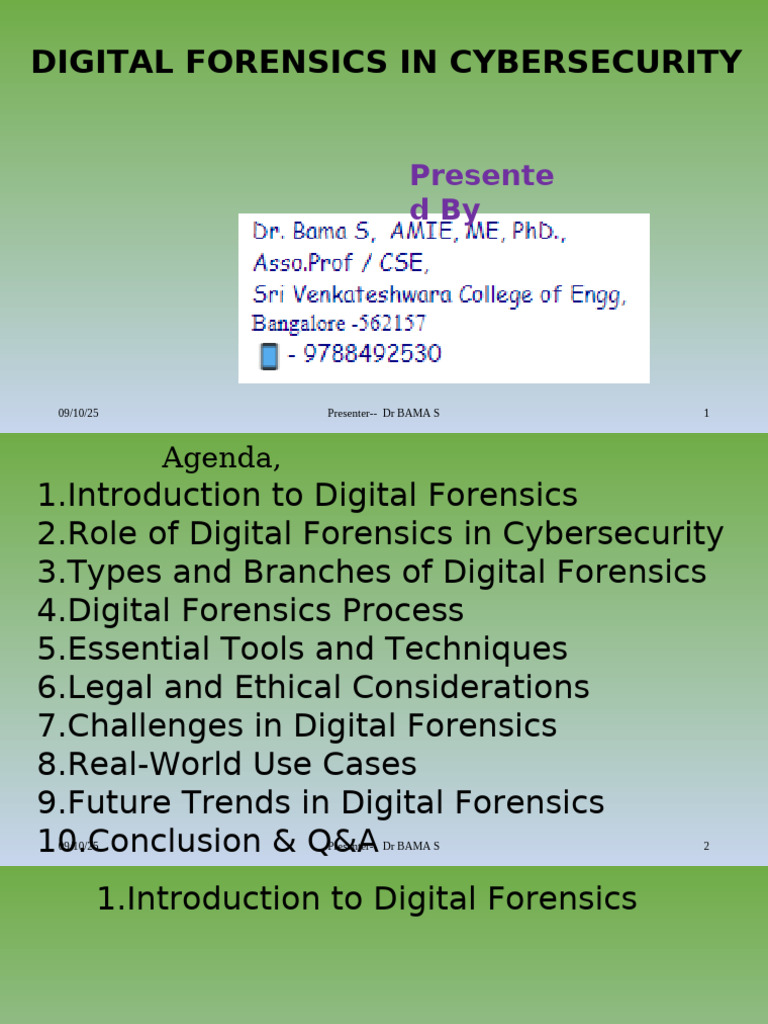 Digital Forensics in Cybersecurity | PDF | Computing | Cognitive Science