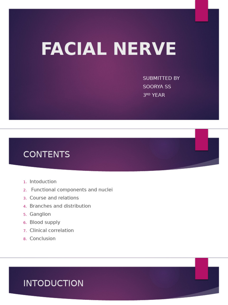 Facial Nerve Overview and Clinical Insights | PDF | Neuroanatomy ...