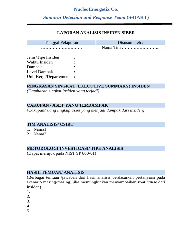 Laporan Analisis Insiden Siber 2020 | PDF
