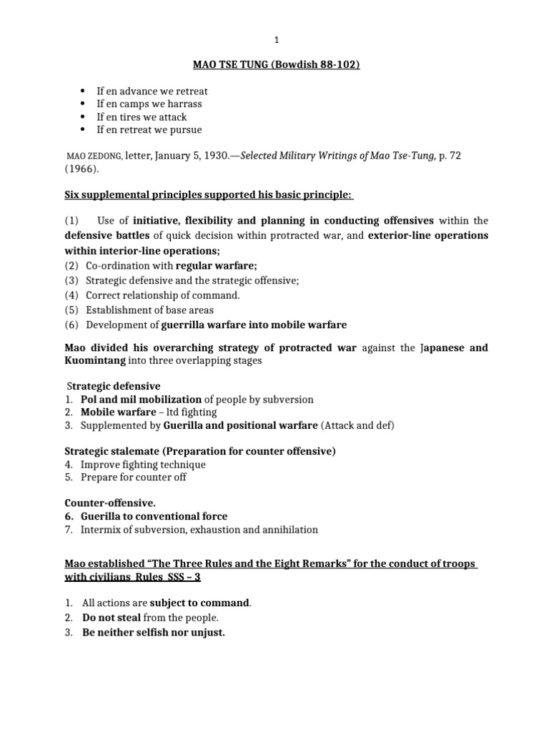 Mao Tse Tung, - Bowdish, R.G 88-102 | PDF | Mao Zedong | Cold War