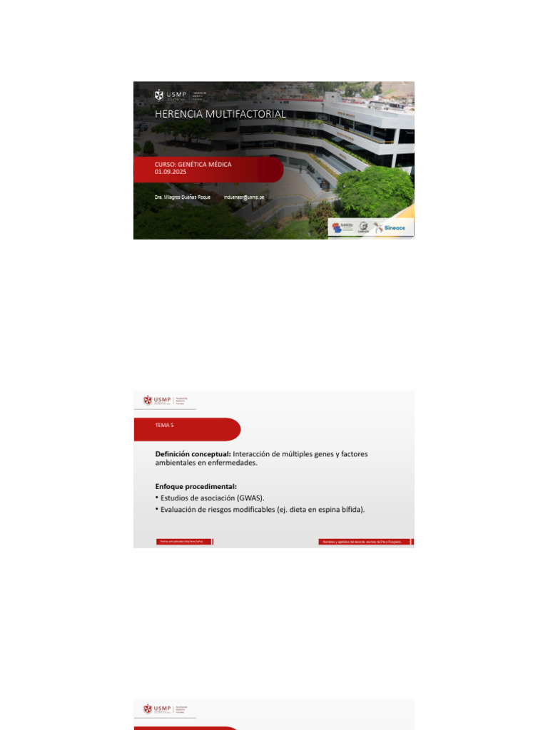 Herencia Multifactorial en Genética Médica | PDF | Lugar cuantitativo ...