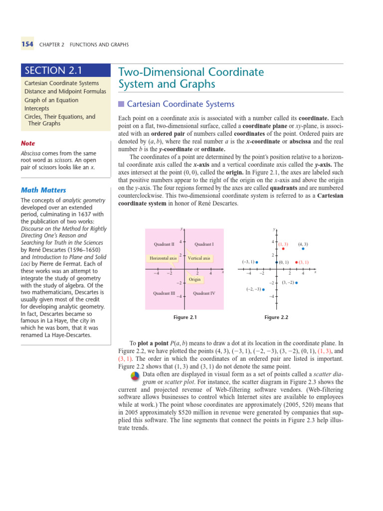 Understanding Cartesian Coordinate Systems | PDF | Cartesian Coordinate ...