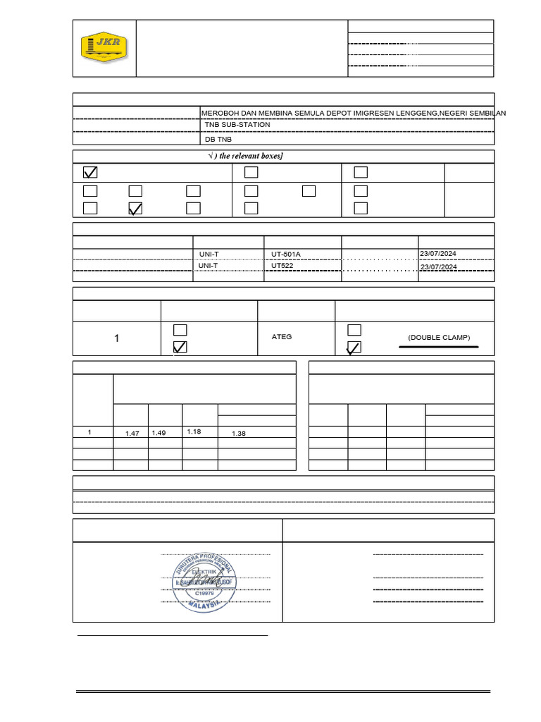 TNB - Earthing & Lightning Test | PDF | Electrical Wiring | Wire