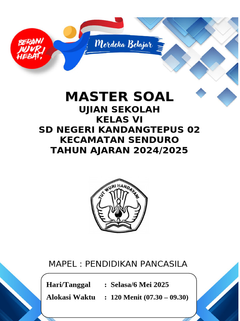 Master Soal Pendidikan Pancasila | PDF