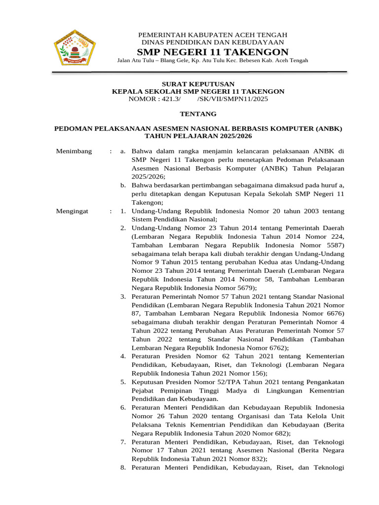 Pos Anbk 2025 | PDF