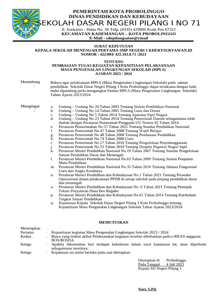 SK MPLS 2023-2024 | PDF
