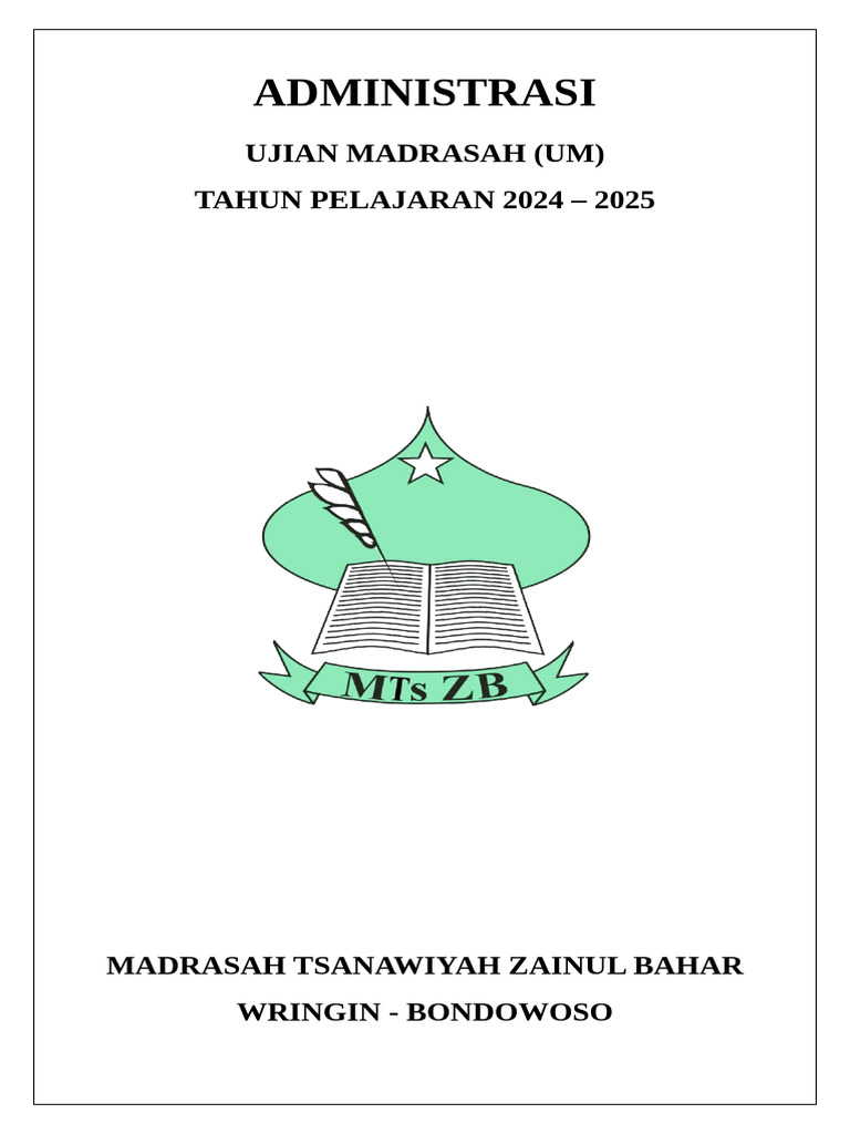 Cover Administrasi | PDF