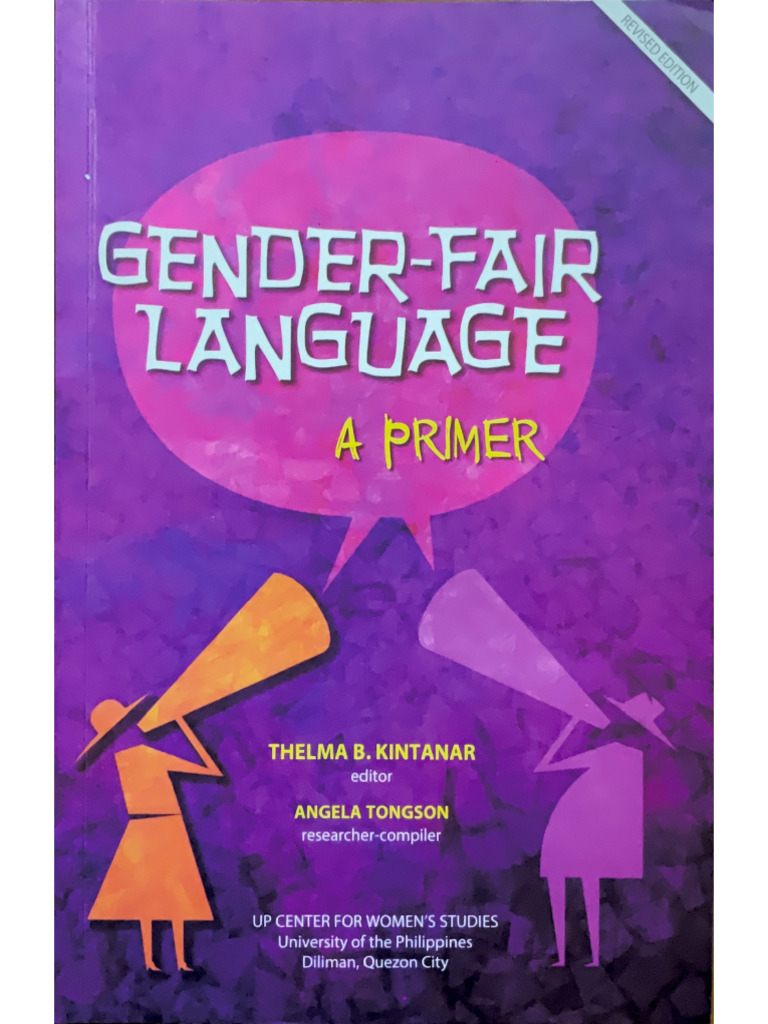 Gender Fair Language Kintanar 2014 | PDF | Sexism | Grammatical Gender