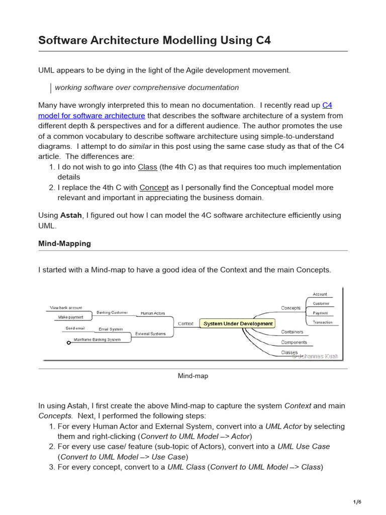 C4 Model for Software Architecture | PDF | Use Case | Unified Modeling ...
