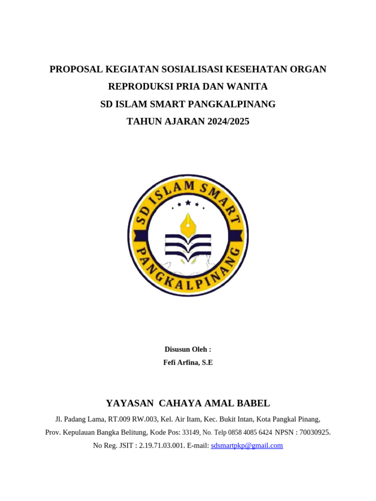 Proposal Kesehatan Reproduksi | PDF