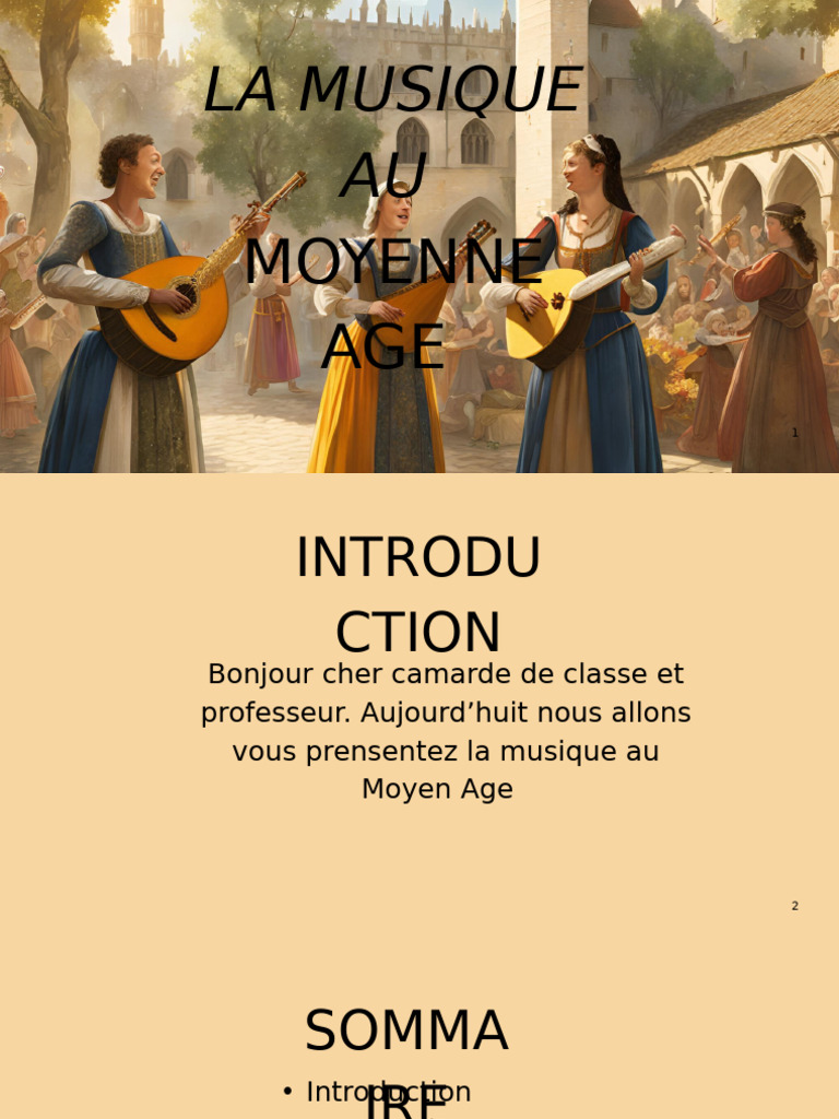 Musique au Moyen Âge : Types et Instruments | PDF | Moyen-Âge | Musicologie