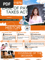 EOPT Act: Effectivity and Key Features | PDF | Value Added Tax | Taxes