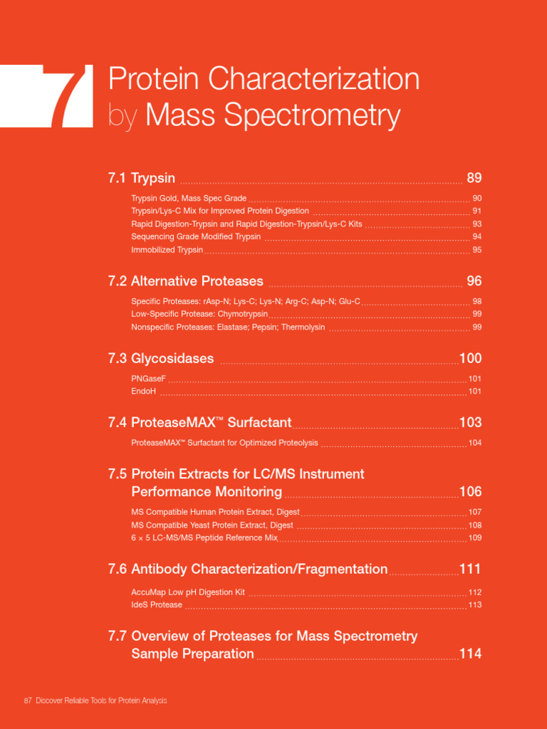 Protein-Characterization-By Mass Spectro | PDF | Trypsin | Proteolysis
