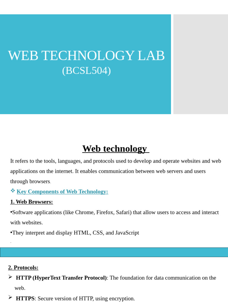 Web Technology Lab New | PDF | World Wide Web | Internet & Web