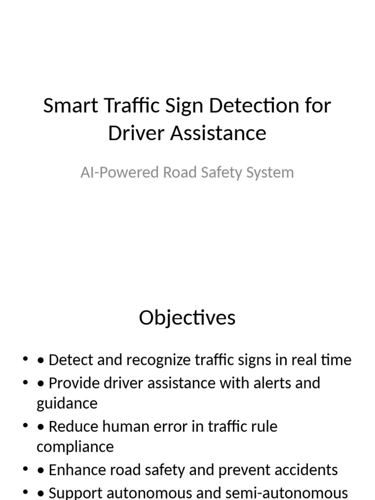 Smart Traffic Sign Detection | PDF