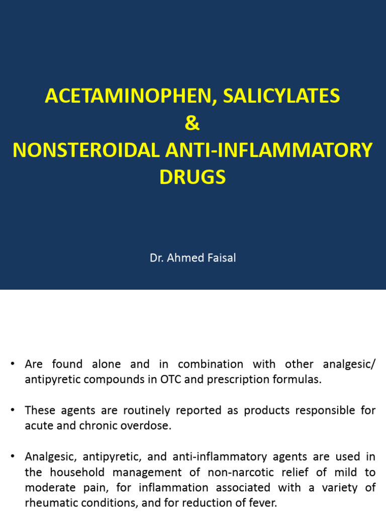 9995-Lec. 2 Acetaminophen, Salicylates, and Nonsteroidal Anti ...