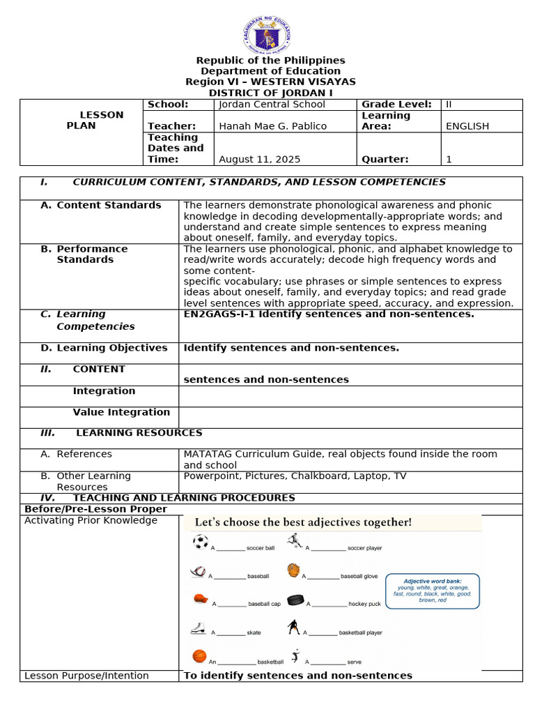 Identifying Sentences and Non-Sentences | PDF | Word | Subject (Grammar)