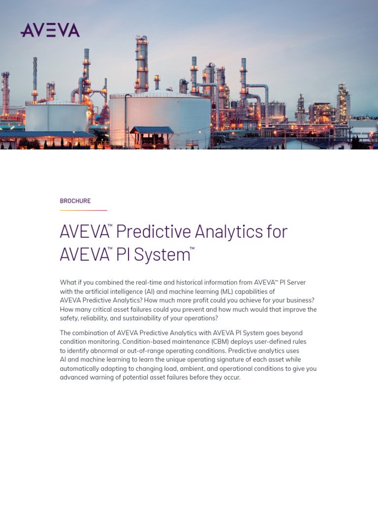 Brochure AVEVA PredictiveAnalytics 23-02.PDF.coredownload.inline | PDF | Predictive Analytics ...