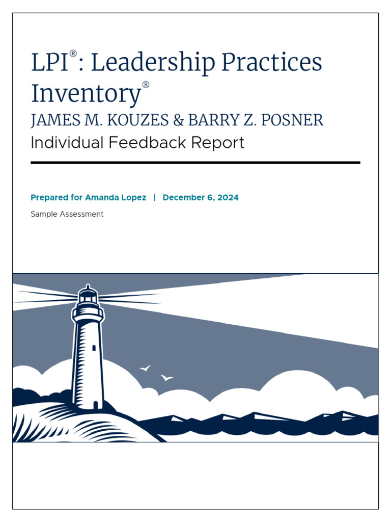 LPI Individual Feedback Report | PDF | Leadership | Psychology