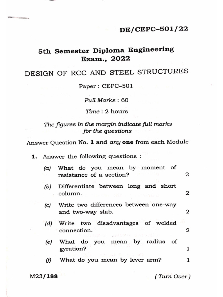 RCC& Structural Design 2022 | PDF