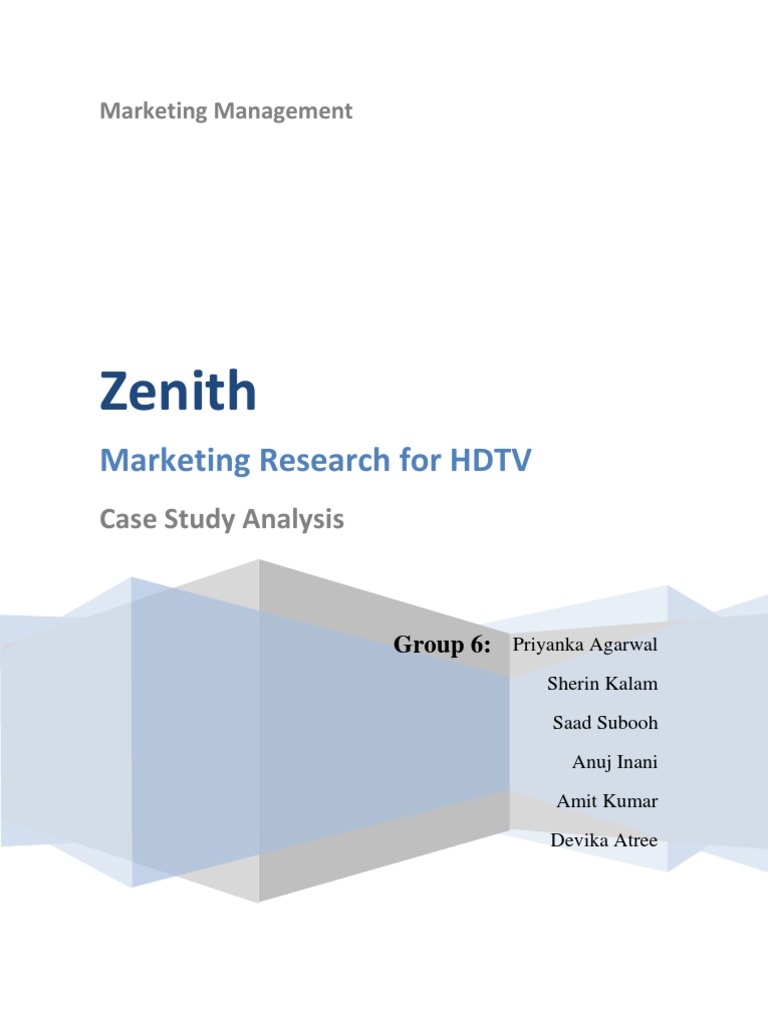 Zenith HDTV Group6 SecB | PDF | Television | High Definition Television