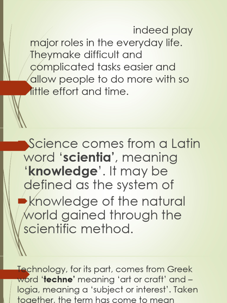 Impact of Science and Technology on Society | PDF | Science | Knowledge