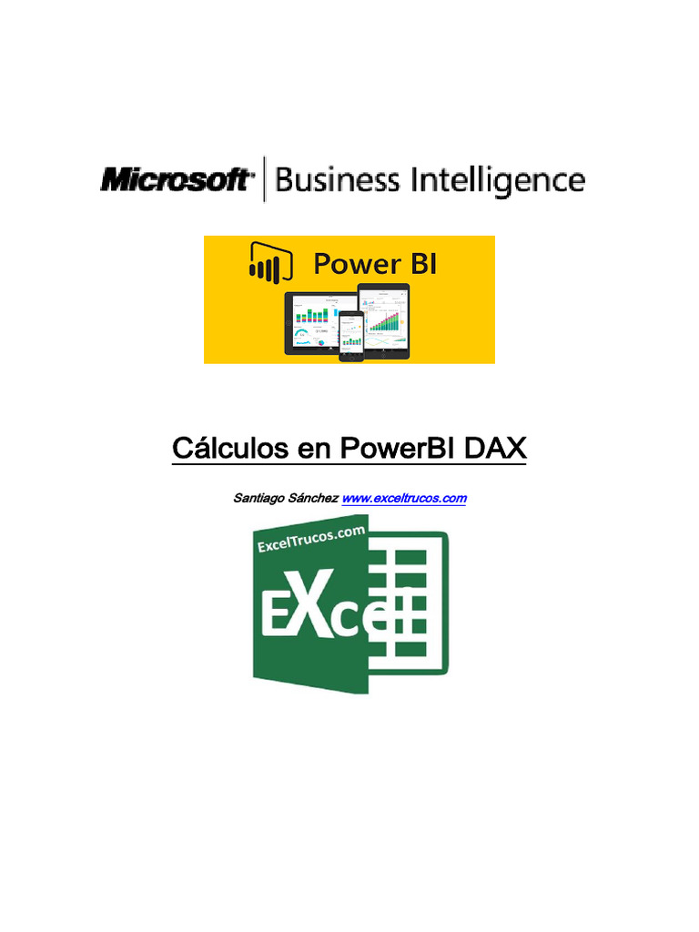 Cálculos en PowerBI-DAX ExcelTrucos | PDF | Microsoft Excel | Función ...