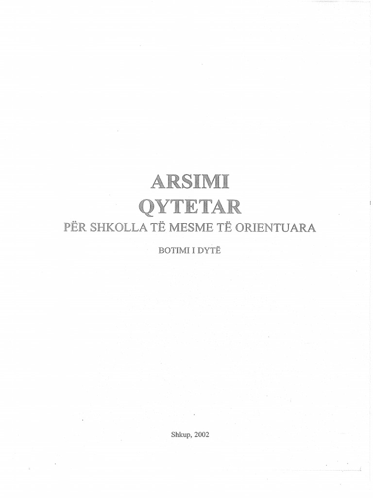 Arsimi Qytetar | PDF