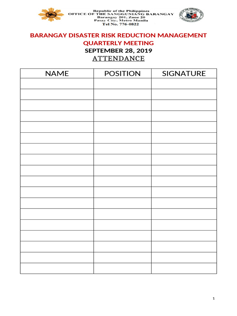 Badac Meeting Attendance Nov 22 | PDF