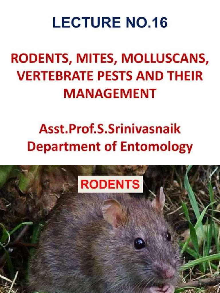 Non Insect Pests and Their Management | PDF