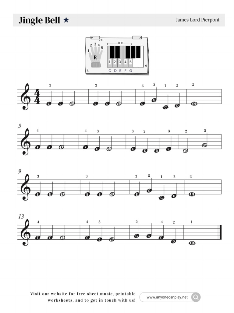 Jingle Bell - Beginner Sheet Music | PDF