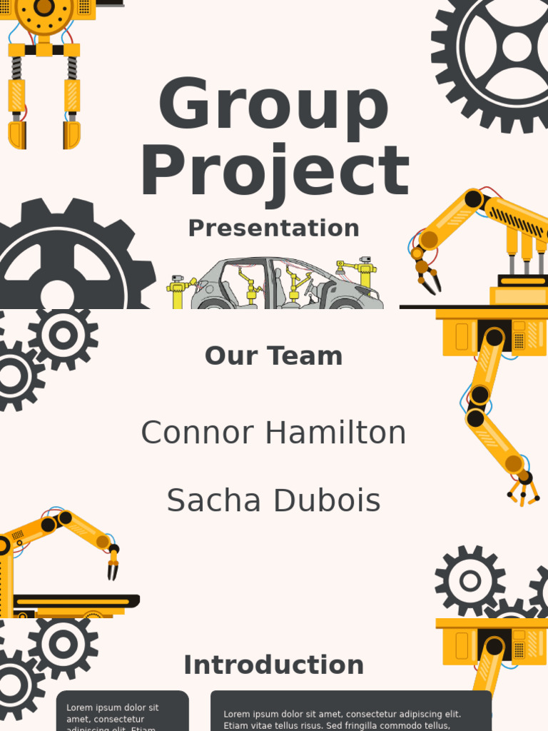 Yellow Grey Modern Tech Engineering Group Project Presentation | PDF