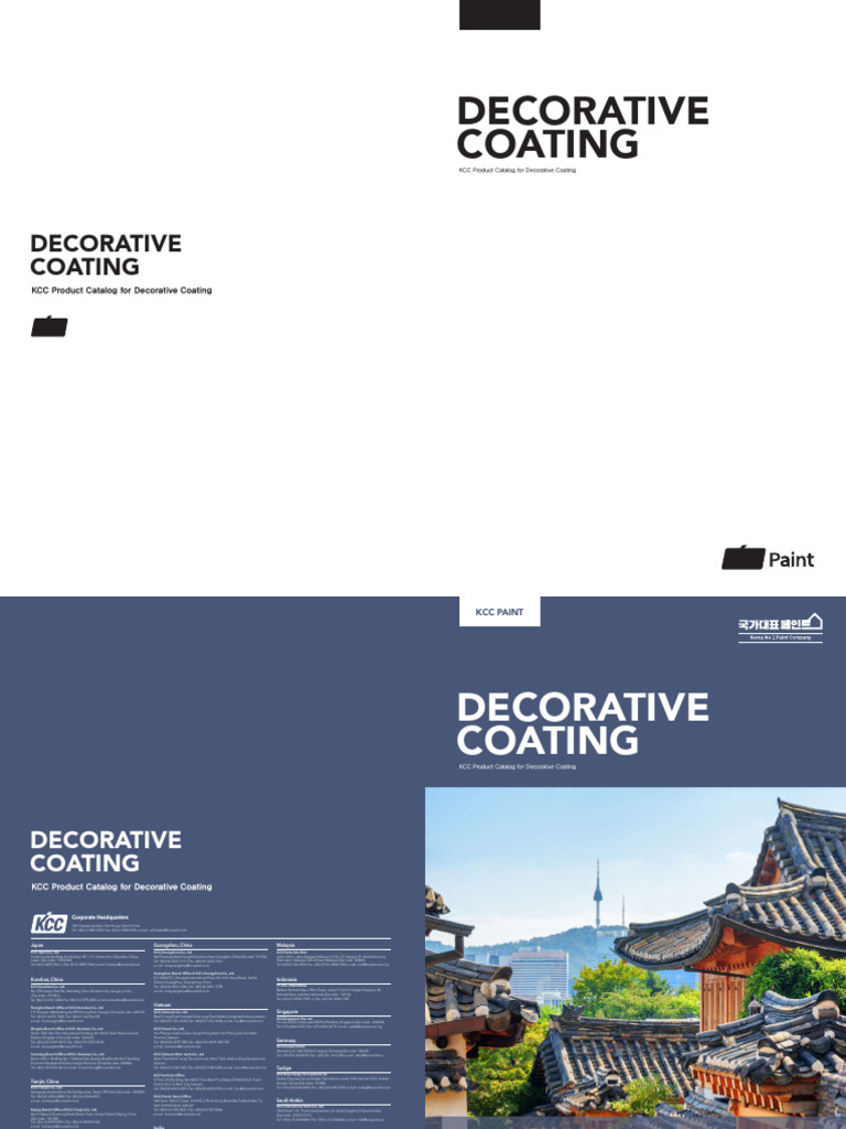 KCC Decorative Paint Brochure | PDF | Paint | Coating