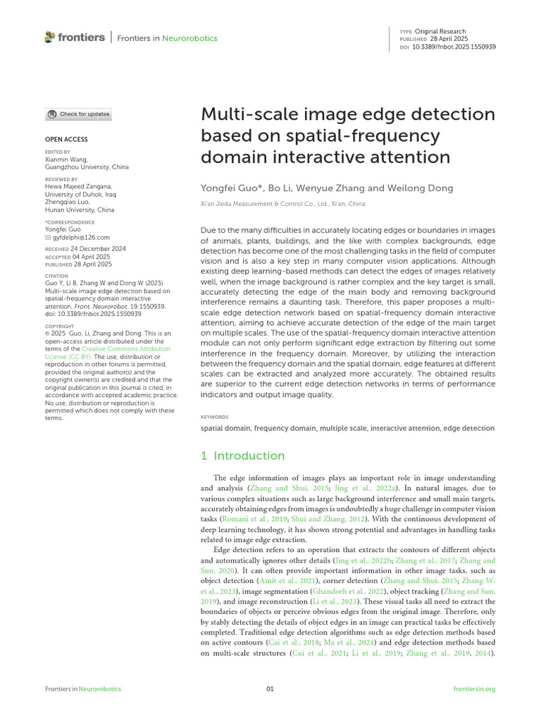 Multi-Scale Edge Detection Method | PDF | Wavelet | Image Segmentation