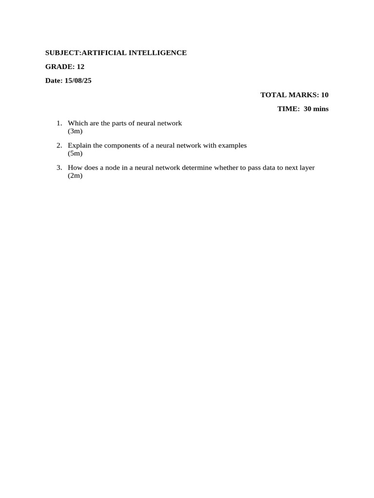 AI Questions | PDF