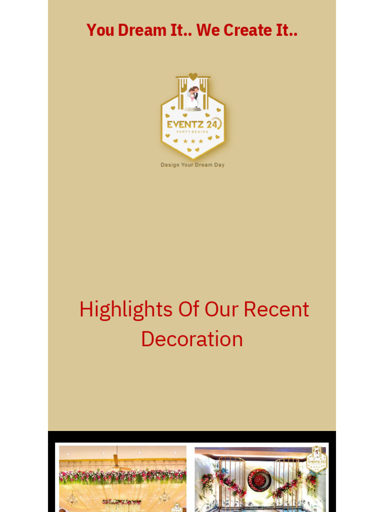 Highlights of Our Recent Decoration | PDF