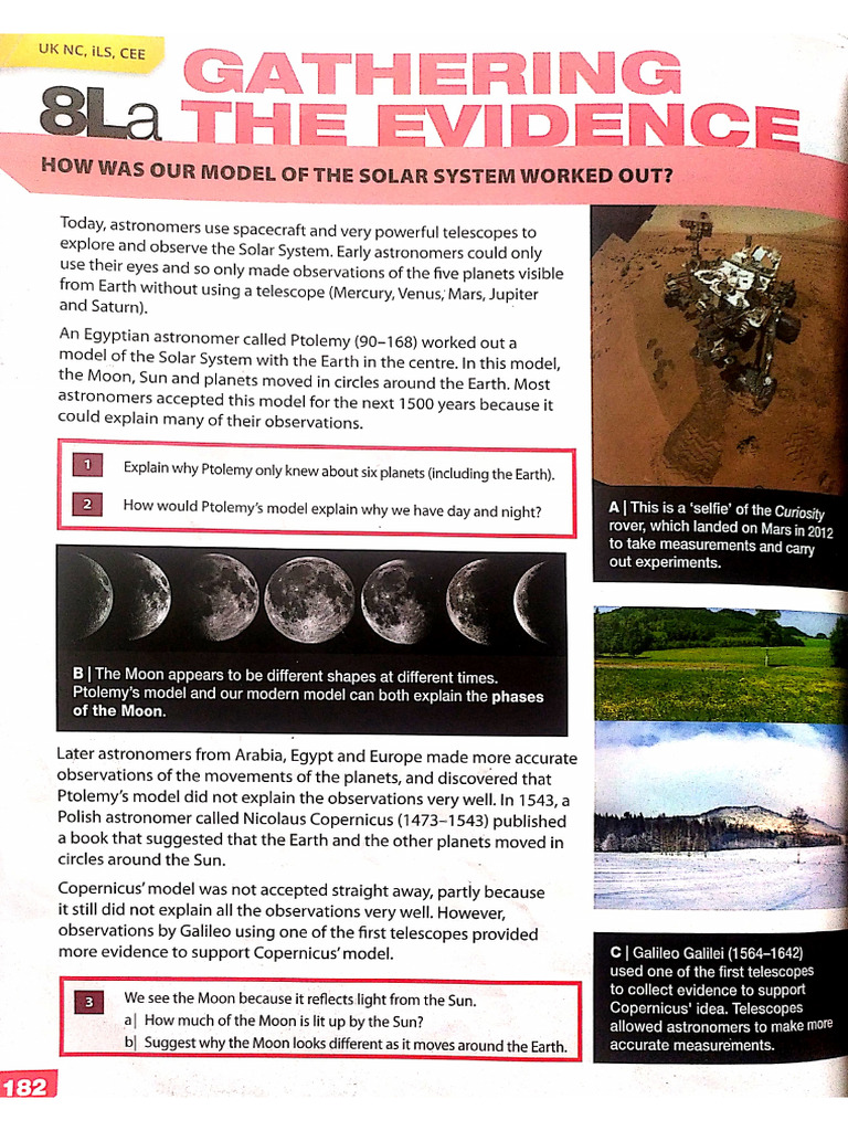 Solar System Physics Y8 | PDF