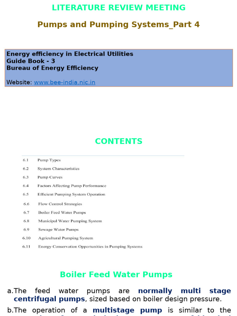 Energy Efficiency in Boiler Feed Pumps | PDF | Pump | Water