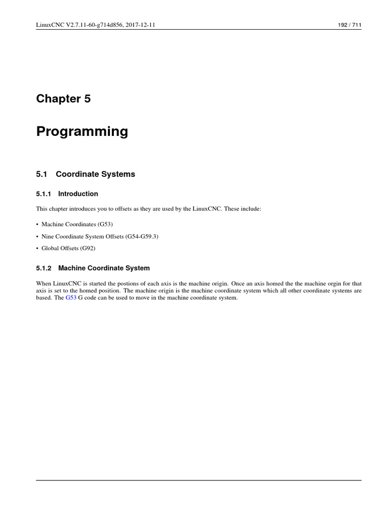 LinuxCNC Chapter 5 Progamming | PDF | Parameter (Computer Programming ...